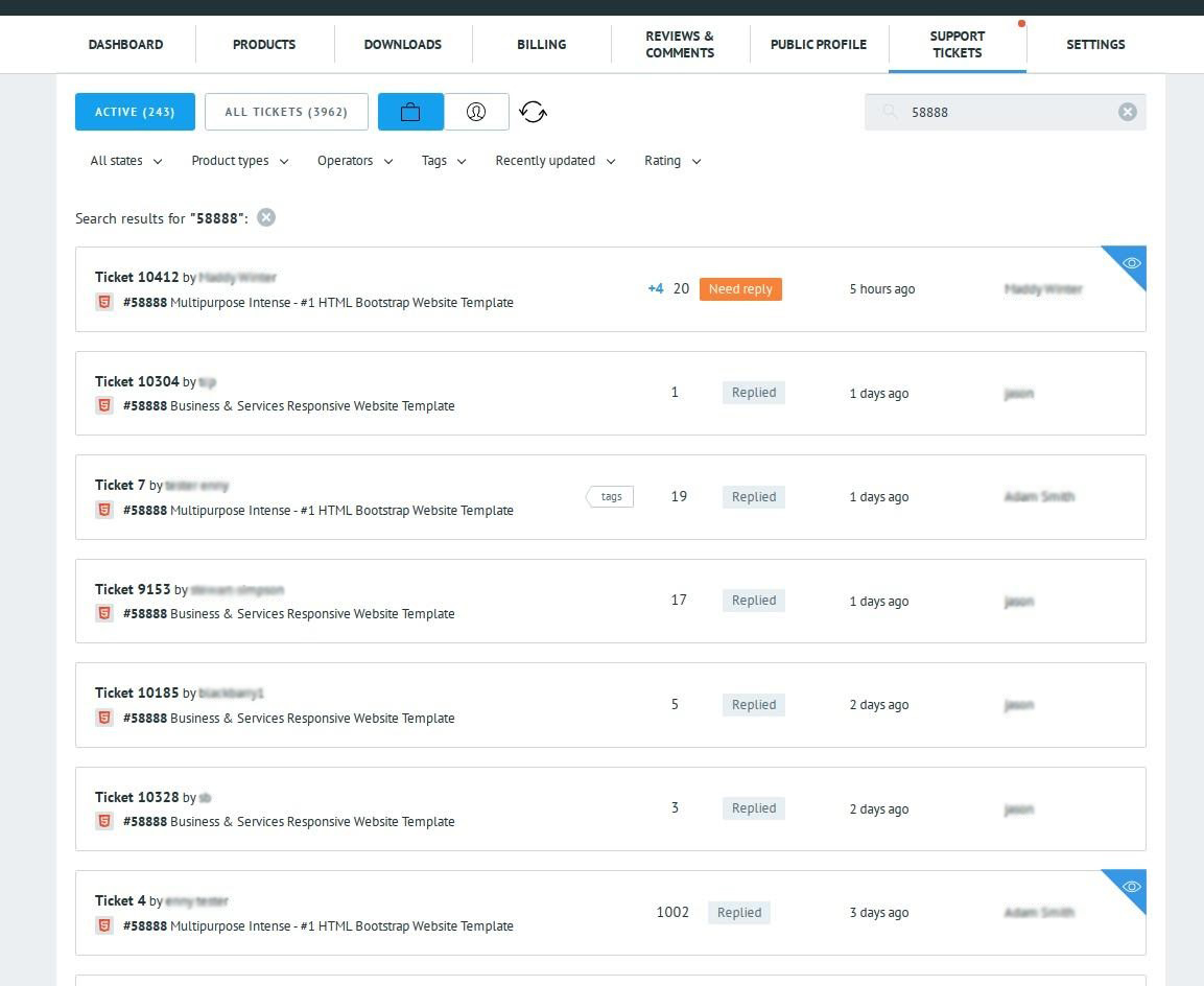 New Ticket System at TemplateMonster Marketplace